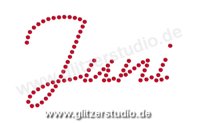 Monate Juni Strassmotive Bügelbild Strasssteine zum aufbügeln